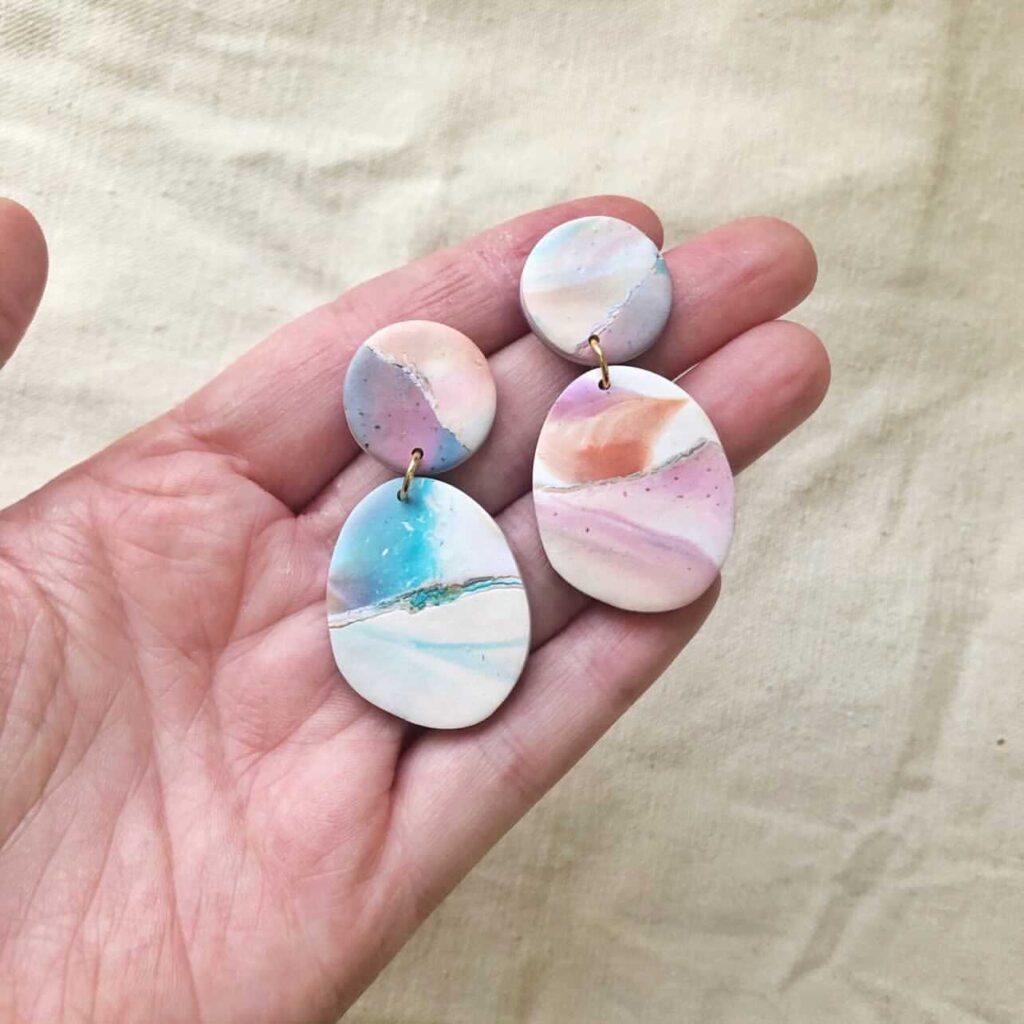 Polymer Clay Earrings by Hello Cheeseburger