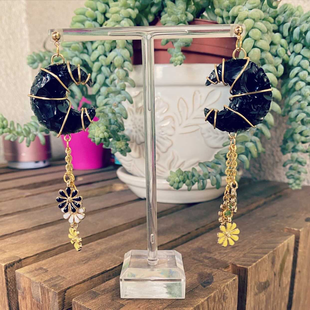 Wire Wrapped Earrings by Wrapped by Inara