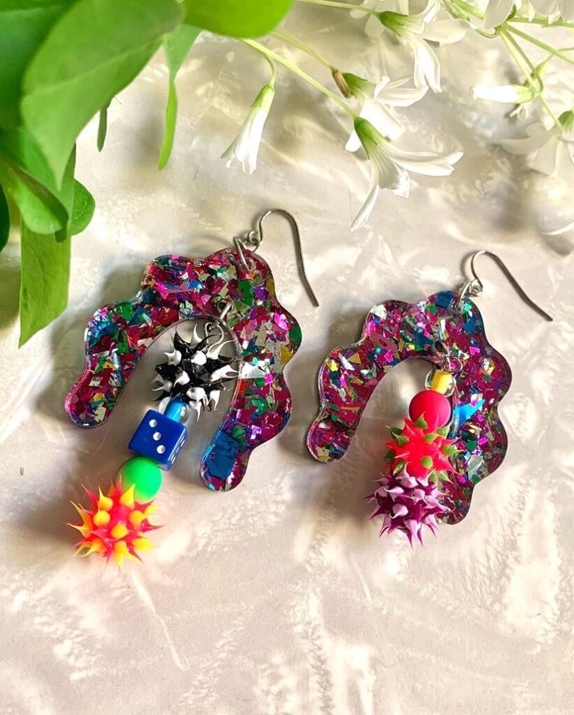 Acrylic Earrings by Peach Beast
